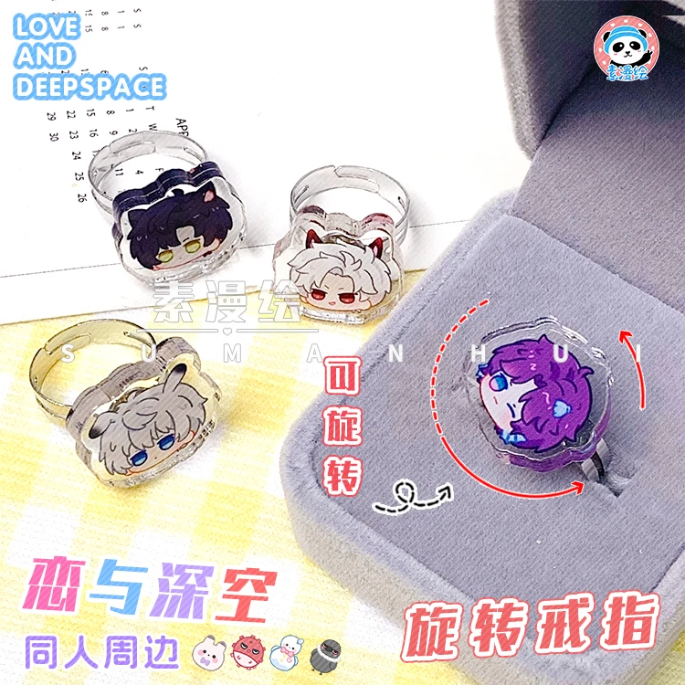 Love-and-Deepspace-Sylus-Rafayel-Zayne-Xavier-Cosplay-Spinner-Ring ...