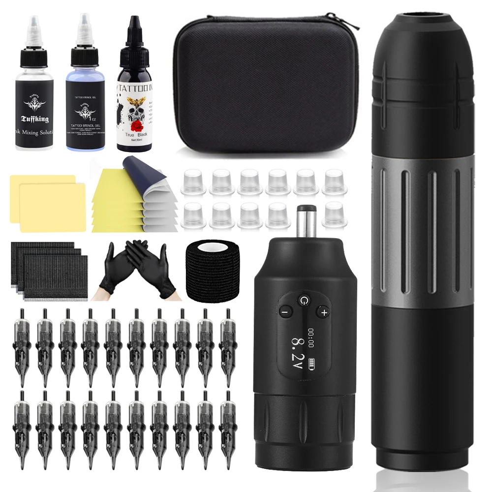 Mini-Tattoo-Machine-Kit-Wireless-Rocket-Tattoo-Machine-Set-Japan-Motor ...