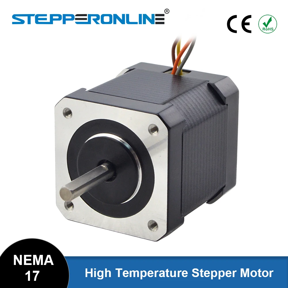 High-Temperature-Nema-17-Stepper-Motor-48mm-2-5A-4-lead-17HS19-2504S ...