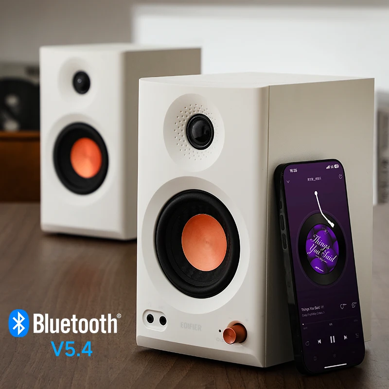 에디파이어 MR3 2.0 모니터 스피커 시스템 고해상도 오디오 블루투스 V5.4 밸런스드 TRS RCA AUX 입력 알리 스피커