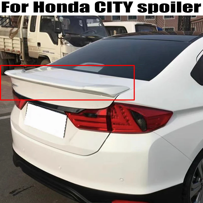 For-Honda-CITY-rear-spoiler-2015-2016-2017-2018-2019-High-Quality-ABS ...