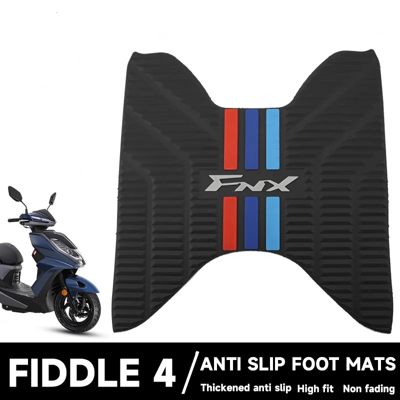 For SYM FIDDLE 125 Scooter Motorcycle Non-slip Foot Mat Rubber Mat Anti ...