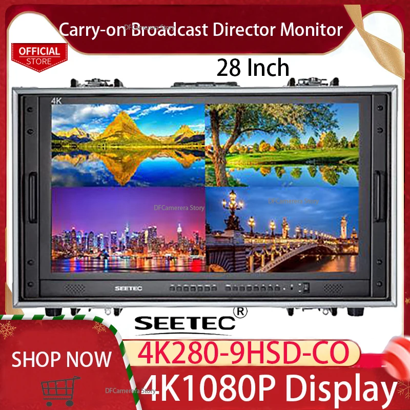 Seetec 28" 4K Ultra HD Resolution Carry on Broadcast Director Monitor ...