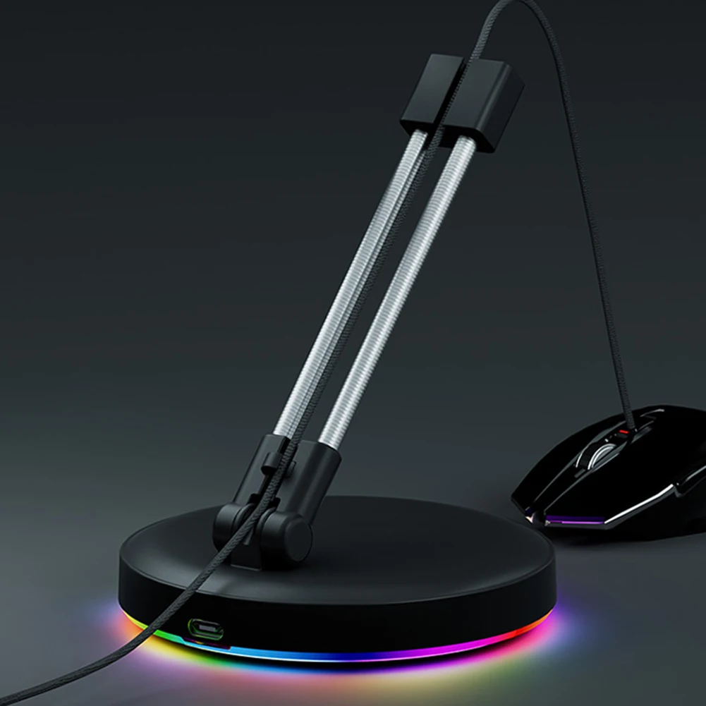 RGB-Gaming-Mouse-Cable-Holder-Anti-Slip-Feet-Mouse-Cord-Management-with ...