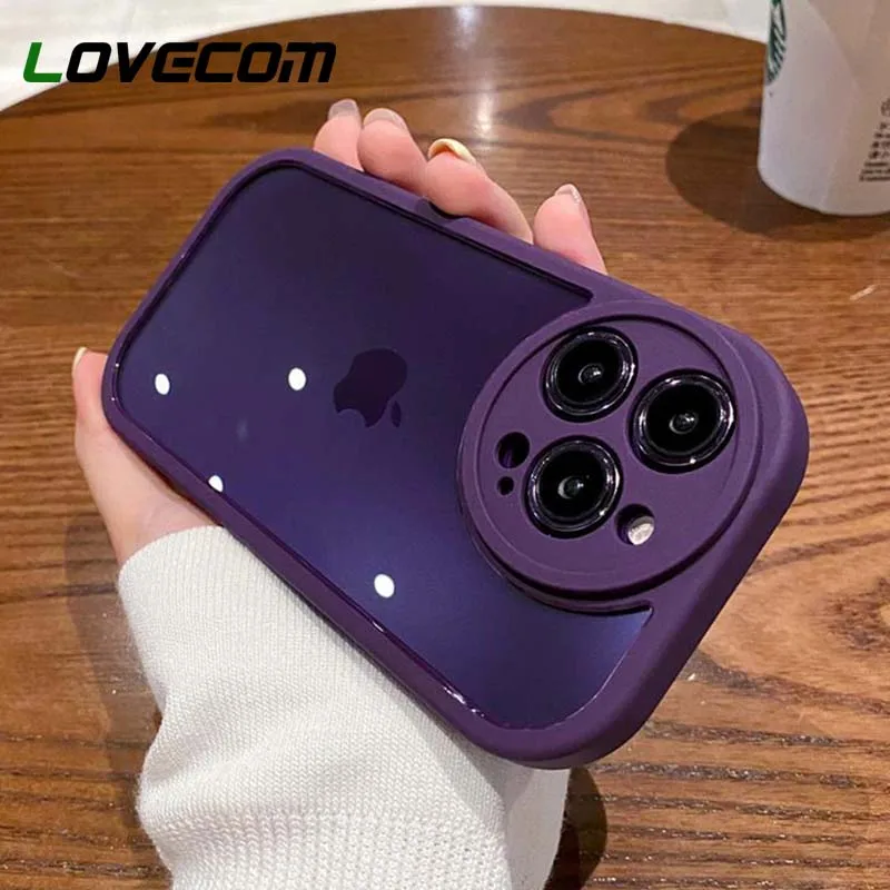Deep-Purple-Circular-Camera-Protection-Phone-Case-For-iPhone-11-12-13 ...