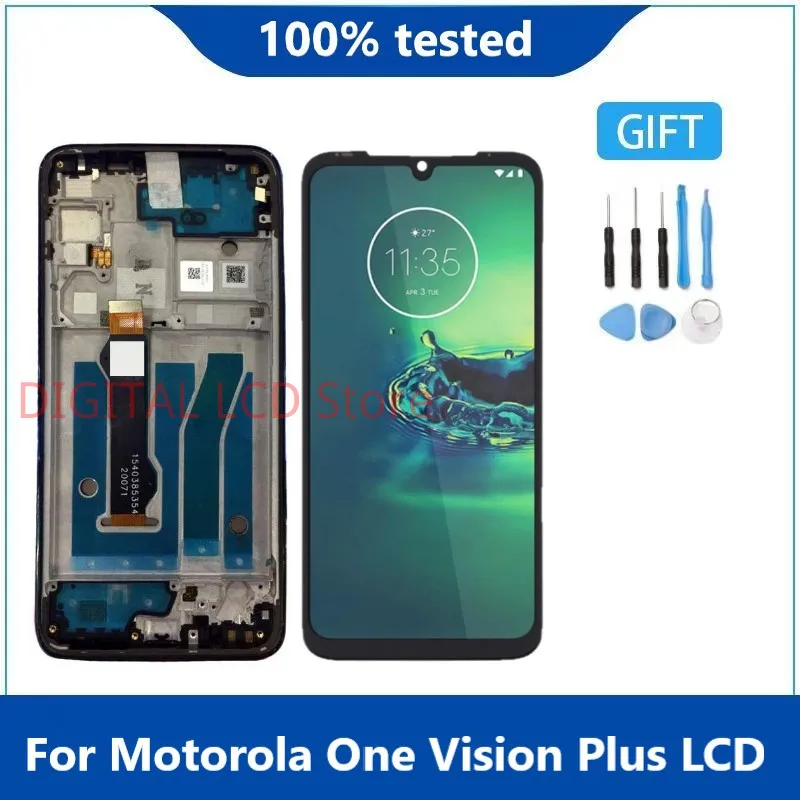 6.3" Original Display for Motorola Moto One Vision Plus LCD Display ...