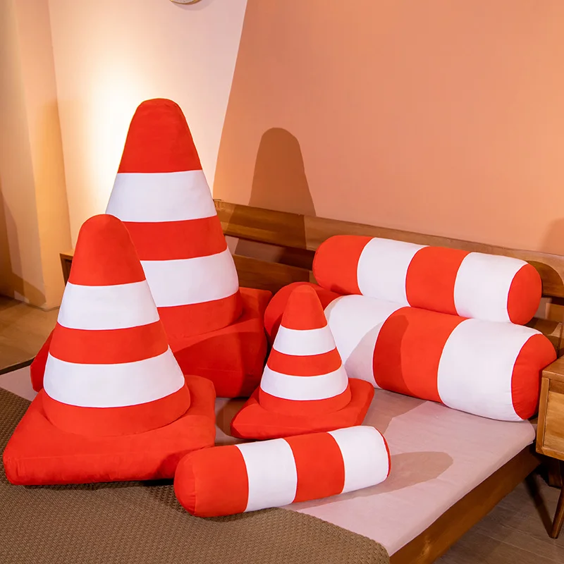 Creative-Roadblock-Plush-Pillow-Traffic-Cones-Mini-Road-Toy-Simulation ...