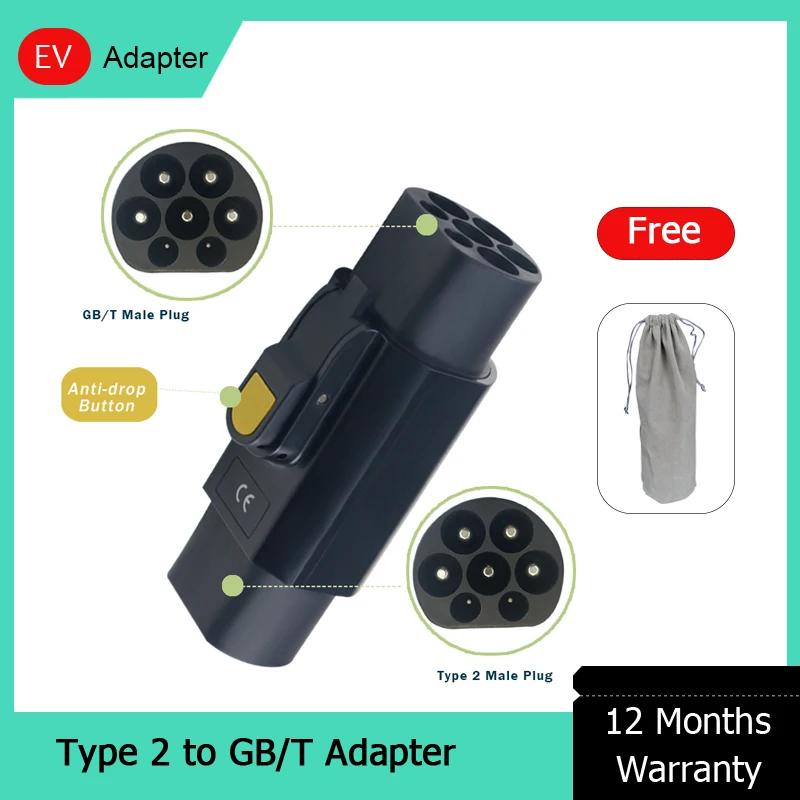 Anti-Drop-EV-Adapter-Type-2-IEC-62196-2-to-GBT-EV-Plug-Adapter-For ...