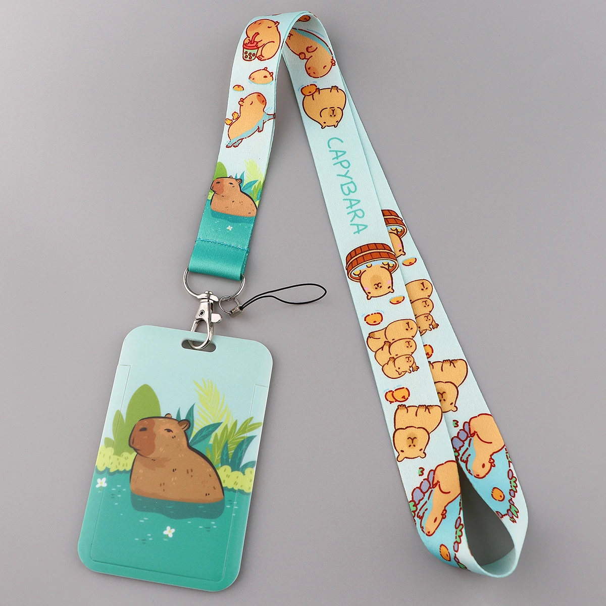 Cute-Capybara-Lanyard-for-Keys-Neck-Strap-ID-Card-Badge-Holder-Cell ...