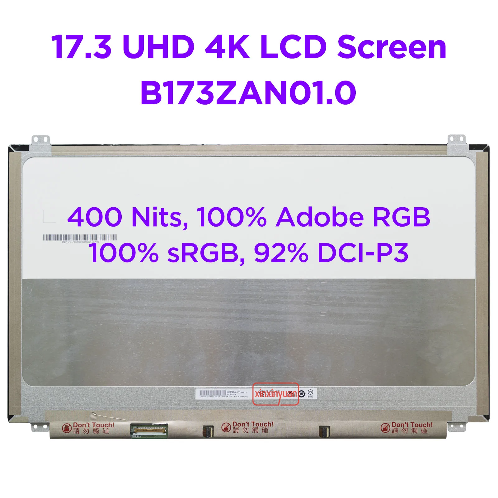 17.3 Laptop LCD Screen B173ZAN01.0 B173ZAN01.1 B173ZAN01.4 LQ173D1JW31 ...
