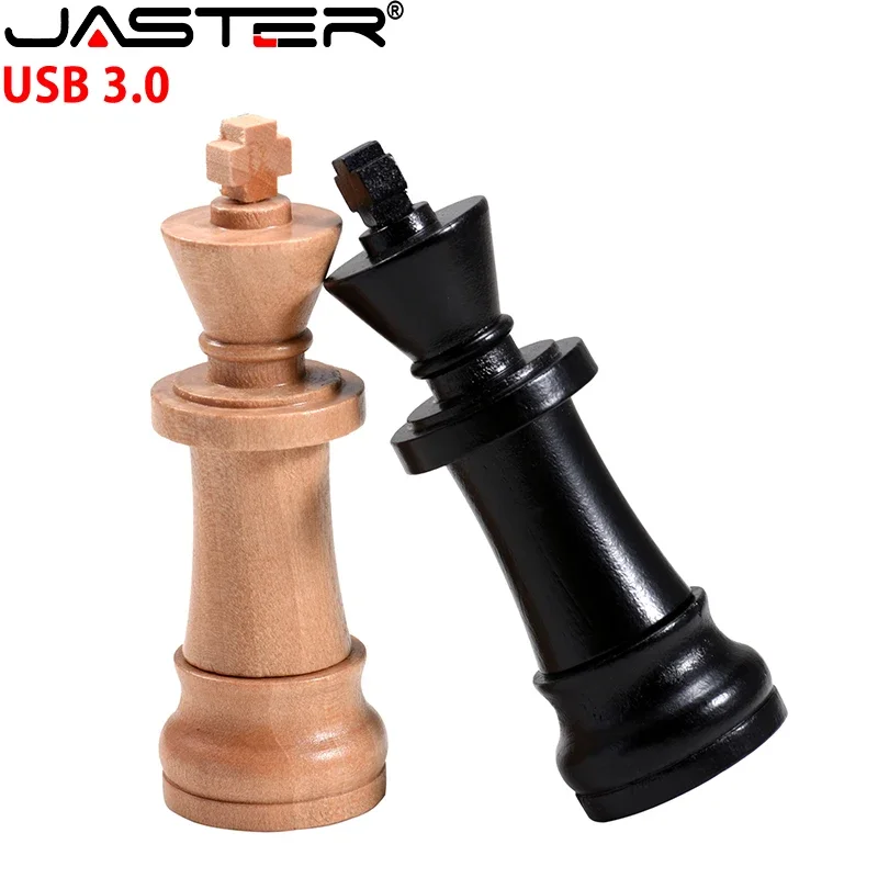 JASTER-USB-3-0-Flash-Drive-Wooden-International-Chess-Pen-Drive-Maple ...