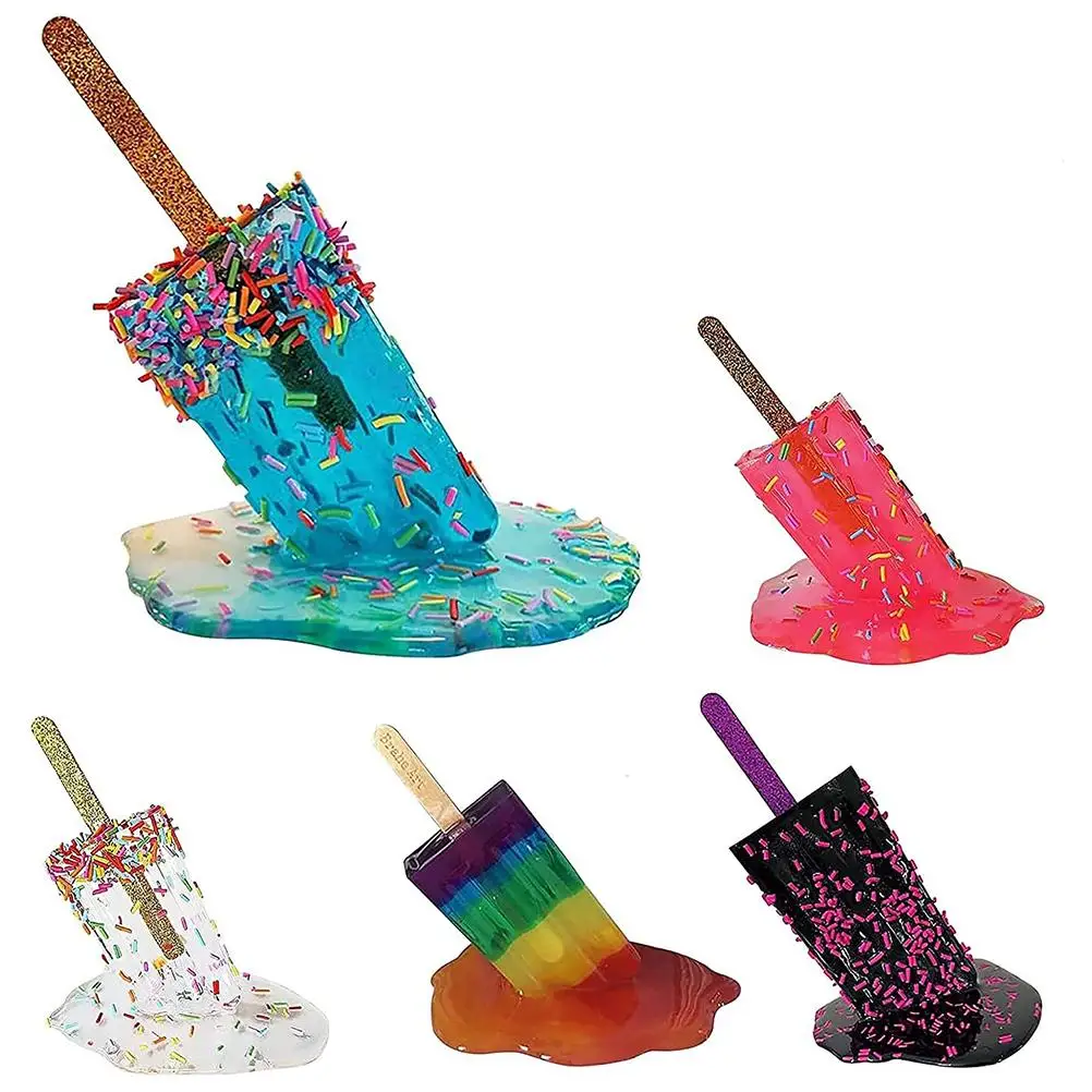 Ice-Cream-Resin-Ornaments-Artificial-Lollipop-Melting-Popsicle ...