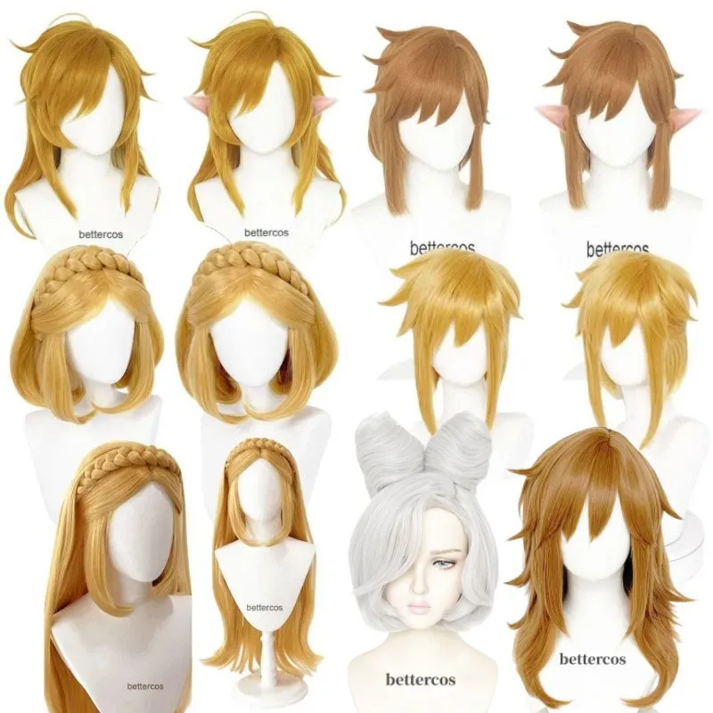 Zelda-Princess-Wig-Blonde-with-Elf-Ears-Blonde-Braided-Wigs-Cosplay ...