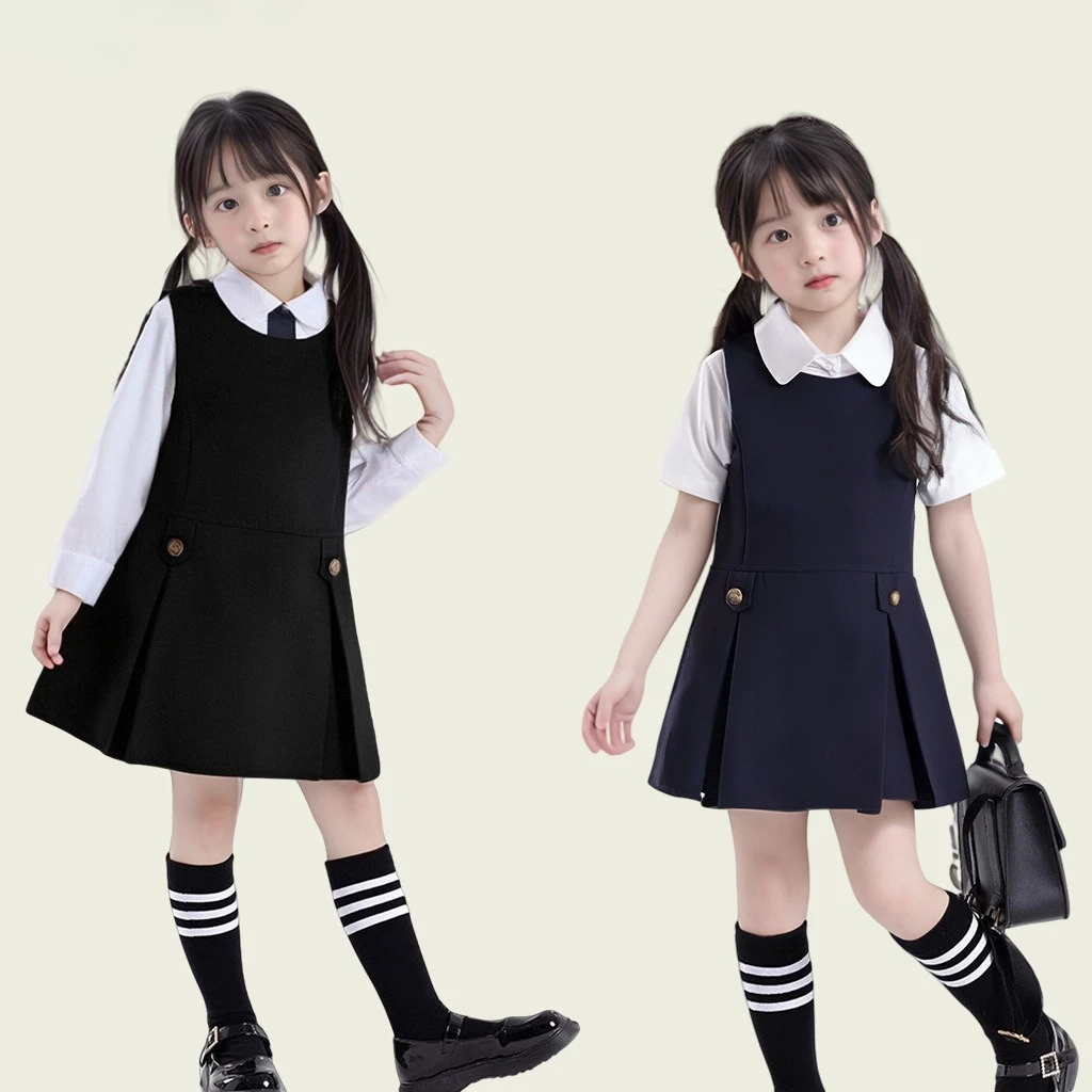 Sundress Black for Girls Autumn Elementary School Student Uniform Suit ...