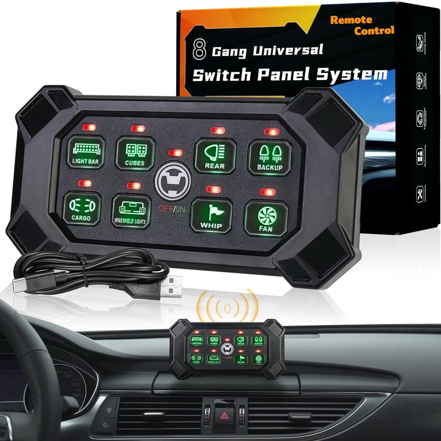 Multi-Function-Off-Road-Momentary-Touch-Switch-Pod-Remote-Control-8 ...