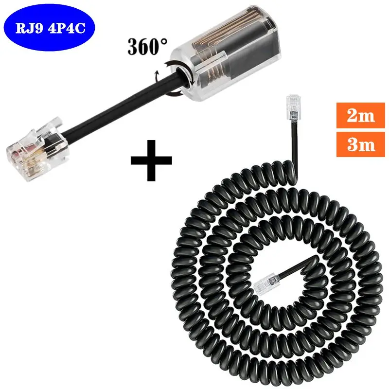 Telephone-Wire-Anti-Winding-Device-RJ9-4P4C-Handle-Wire-Anti-Winding ...