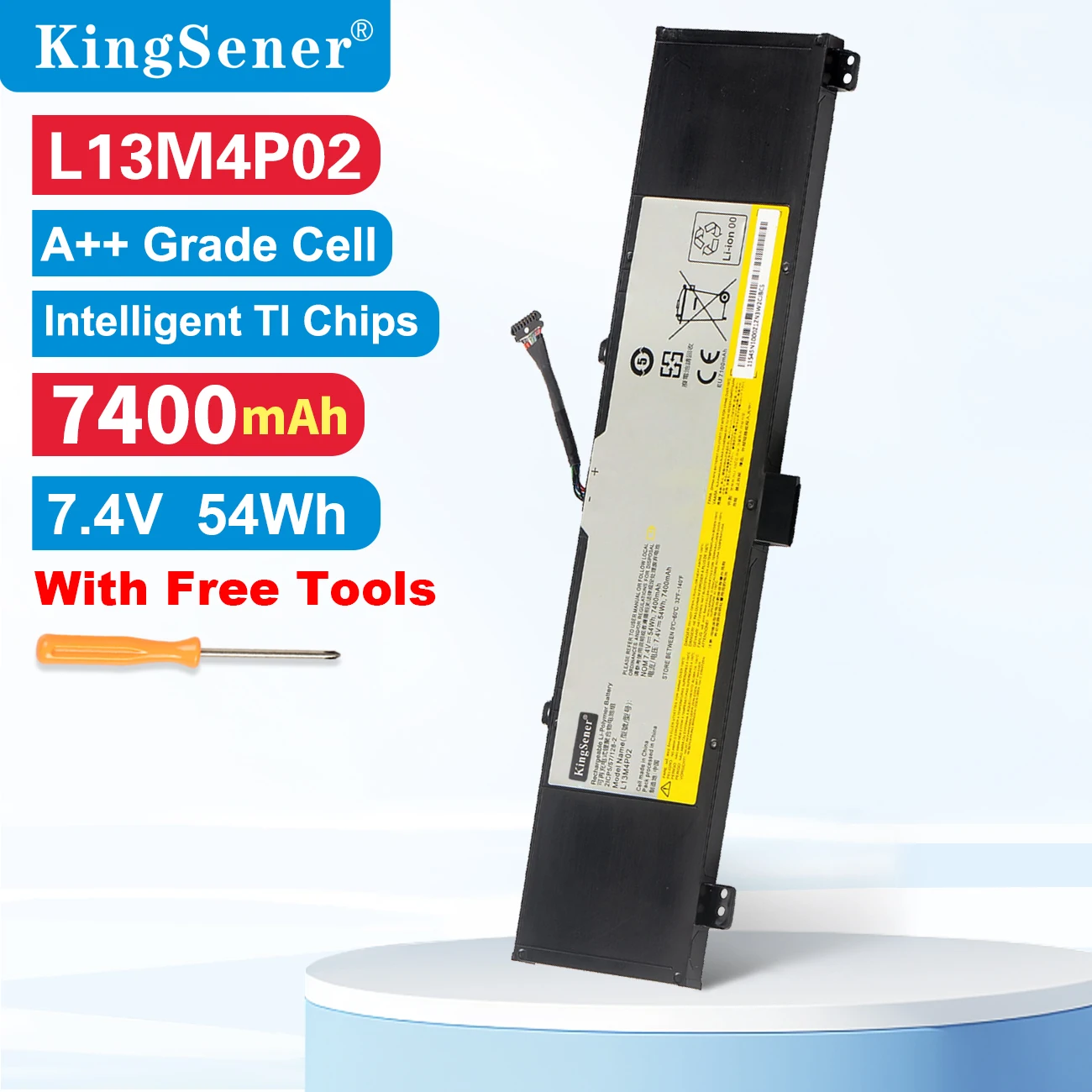 KingSener L13M4P02 L13N4P01 Laptop Battery For Lenovo Y50-70 Y70-70 Y70 ...