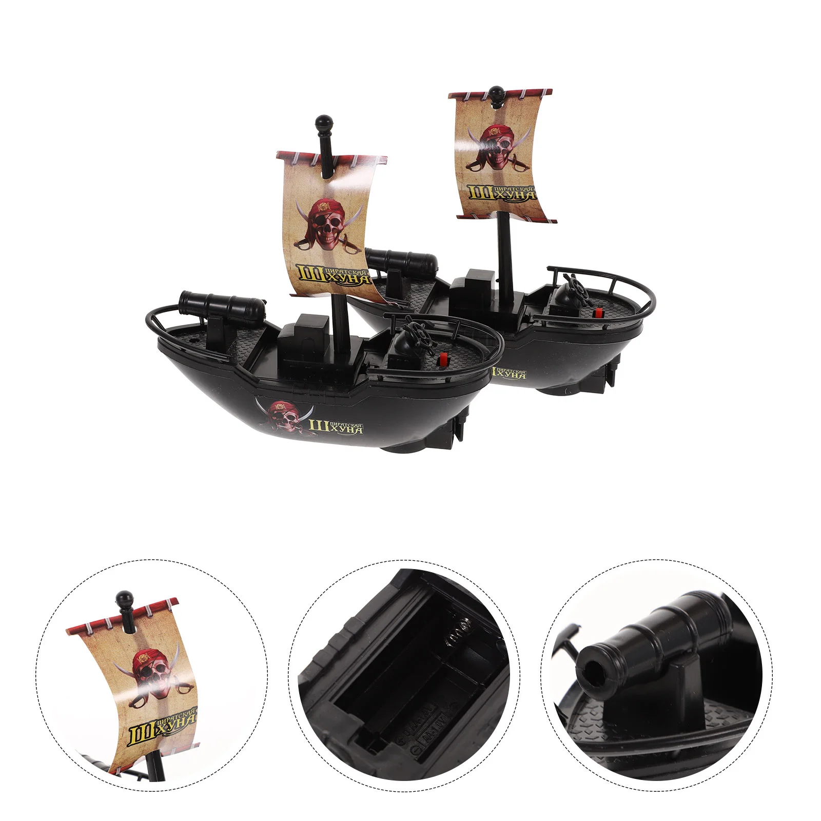 Toy-Pirate-Boat-Bath-Toys-Pool-Ship-Kids-Electric-Model-Swimming-Shower ...