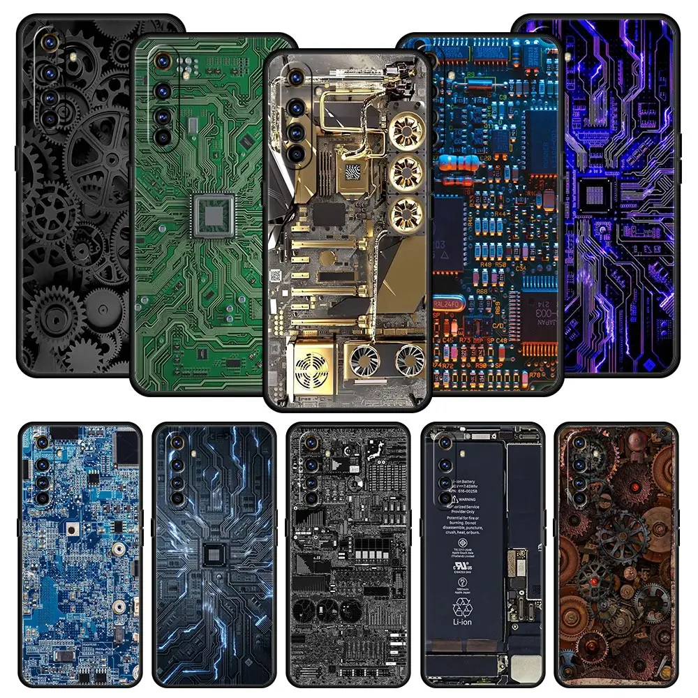 Inside-motherboard-Circuit-board-Phone-Case-For-Realme-10-9-8-5G-7-6 ...