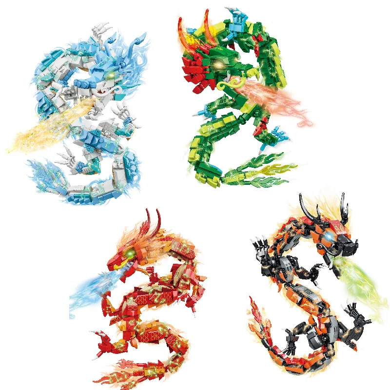 Chinese Dragon Building Blocks | Art Ornaments - Building Block Gifts ...