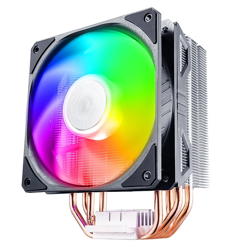 Heatpipes CPU Radiator Cooler 90mm RGB Fan For LGA 775 1155