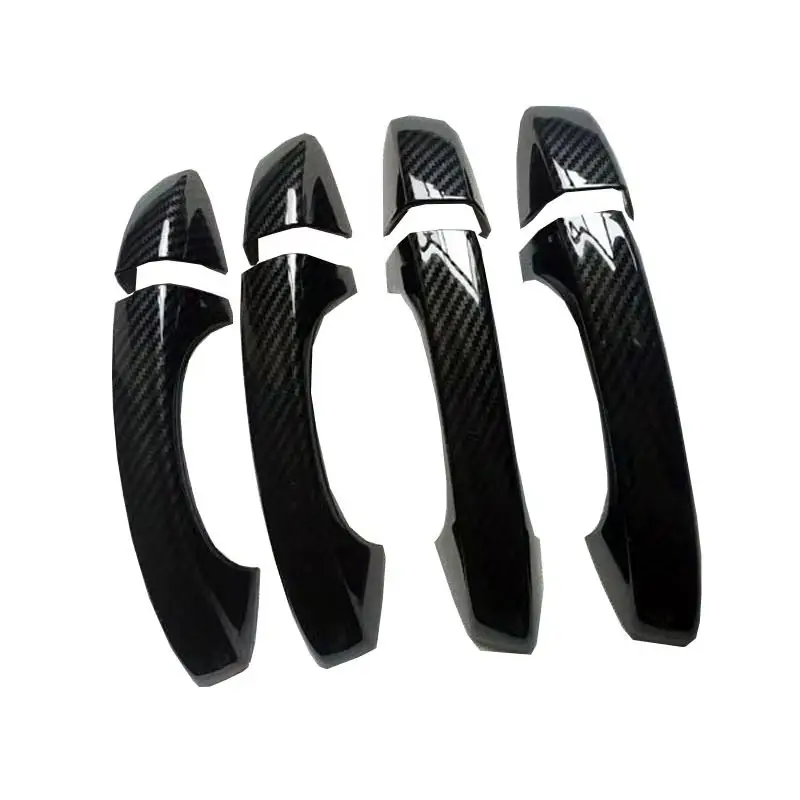 Door Handle Plastic Imitation Carbon Fiber Cover Trim Suitable for ...