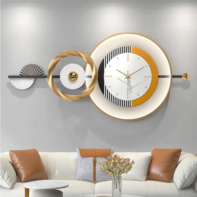 Simple-Illuminated-Clock-Wall-Clock-Modern-Living-Room-Decoration-Grand ...