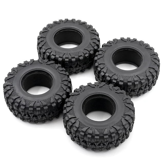 2.2 Rubber Mud Grappler Tires 120*46MM for 1:10 RC Rock Crawler Axial ...