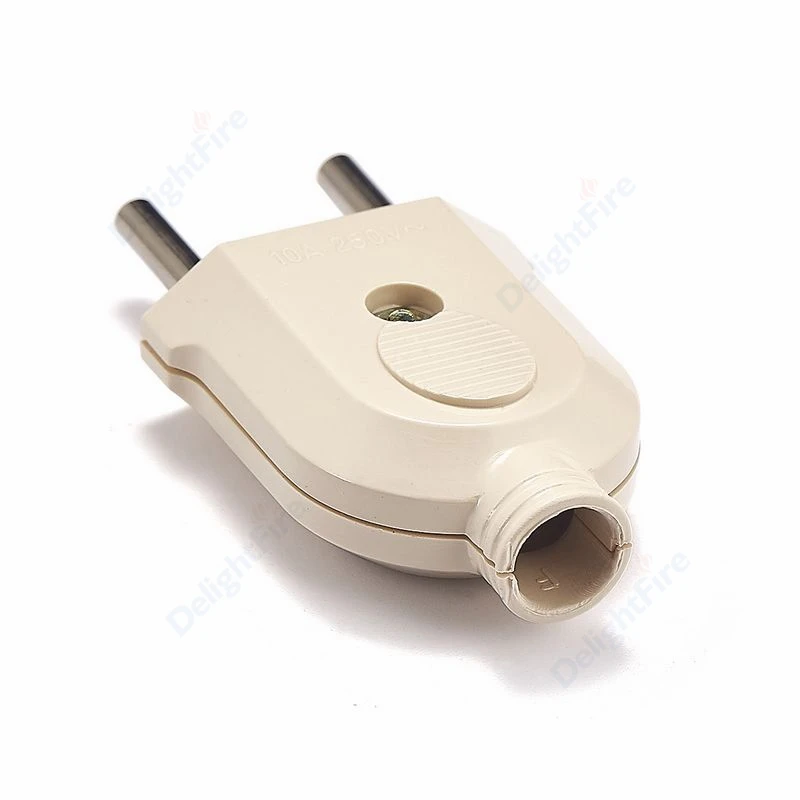 EU-Plug-Adapter-2-Pin-AC-Electric-Male-Female-Replacement-Rewireable ...