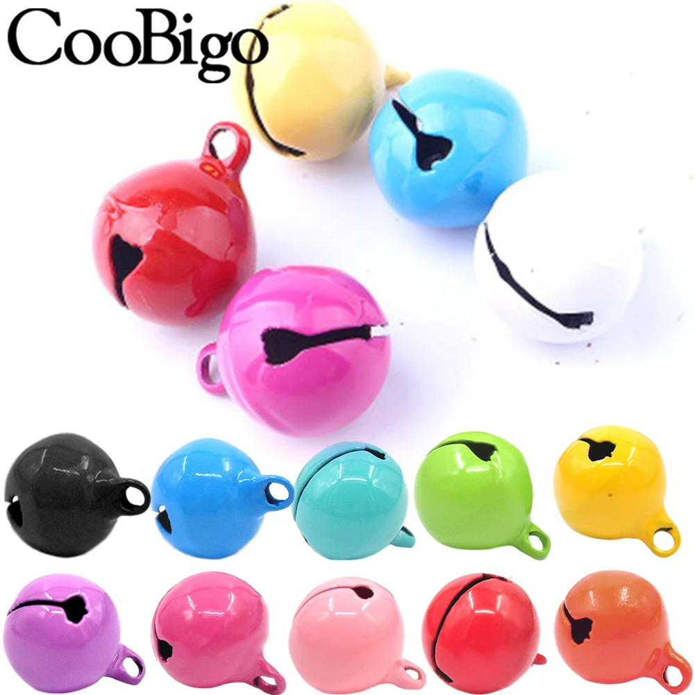 20/50pcs Colorful Jingle Bell Metal Small Bells Loose Beads Christmas ...