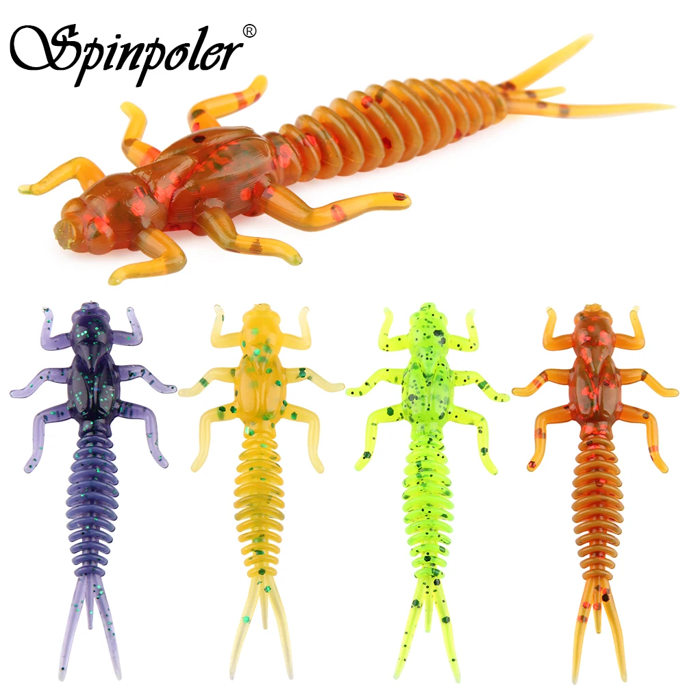 Spinpoler-Soft-Fishing-Lure-Larva-Isca-Insect-Artificial-Bait-Fake-Worm ...