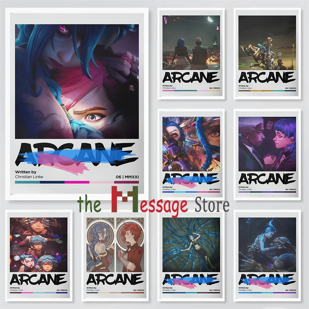 Arcane-Poster-Minimalist-Anime-TV-Poster-Wall-Art-Decor-Arcane-TV ...