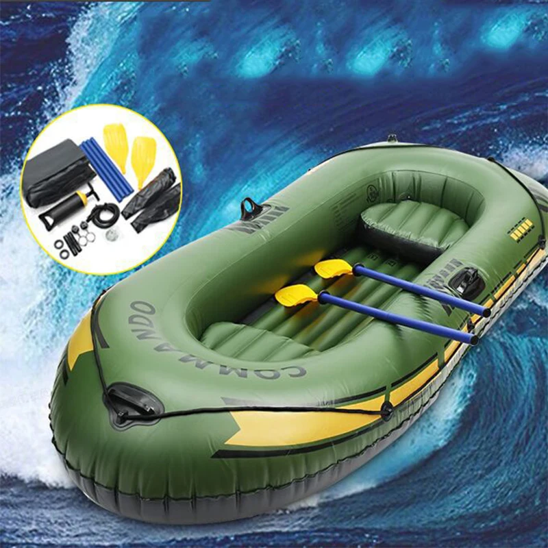 Person Inflatable Pontoon Raft With Motor