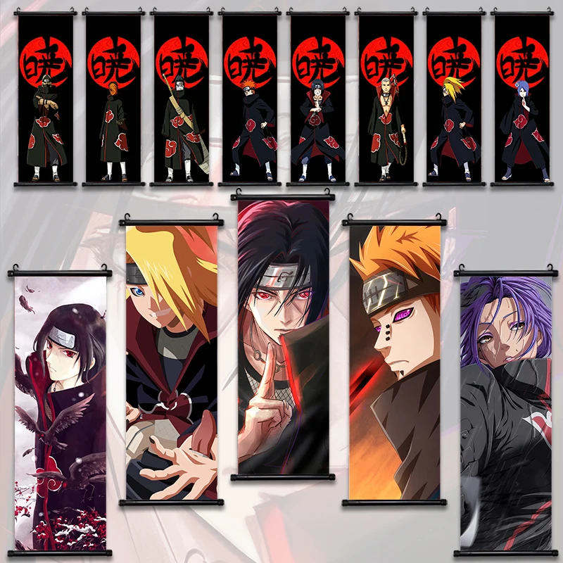 Akatsuki-Hot-Japanese-Anime-Poster-Scroll-Canvas-Wall-Hanging-Painting ...