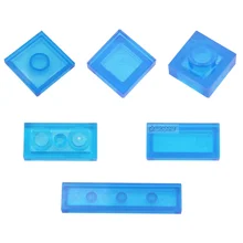 MARUMINE Blocks Brick Transparent Parts 1x1 1x2 2x2 Tile Base Plate ...