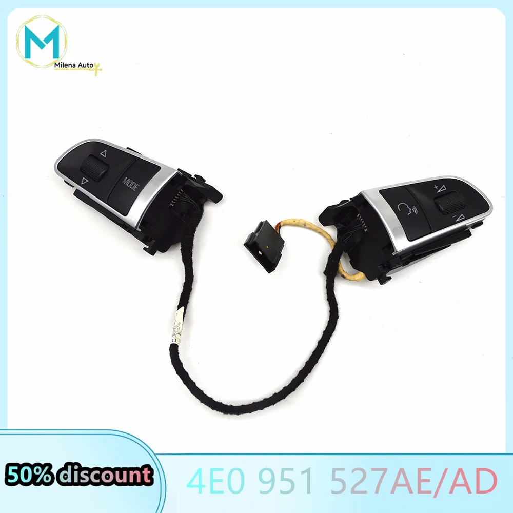For Audi A3 A4 A5 A6 Q5 Q7 Multifunctional Steering Wheel Button 4E0 ...