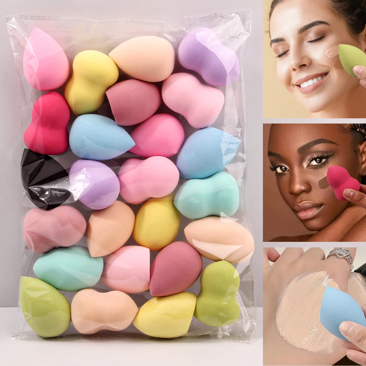 Big-size-Makeup-Sponge-Color-shapes-randomly-mix-colors-25pcs-Water ...