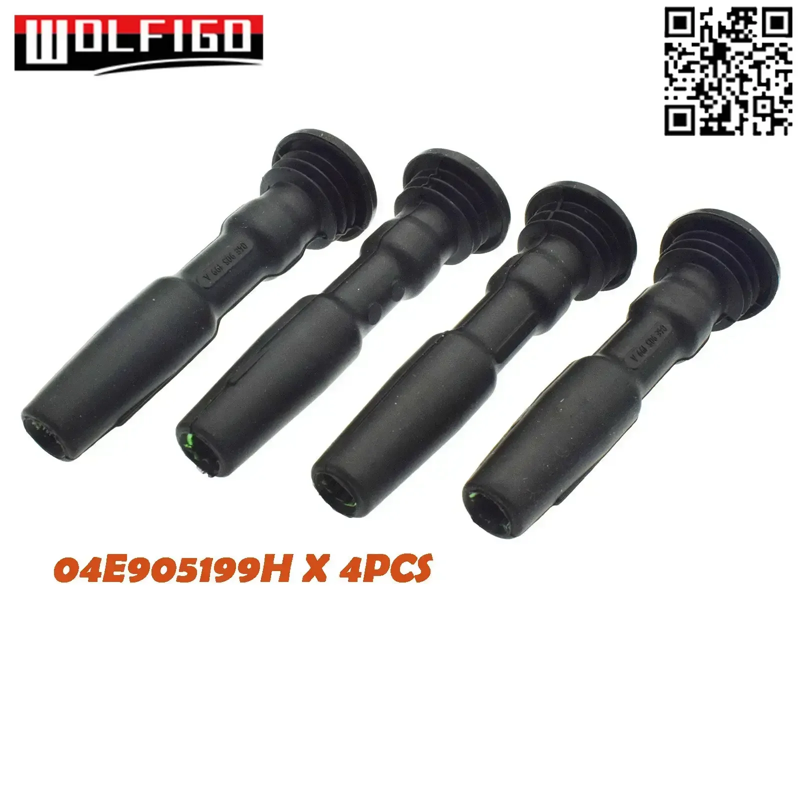 Ignition Coil Boot Plug 4Pcs for Audi A1 8X A3 8V VW Golf 7 Beetle 5C ...