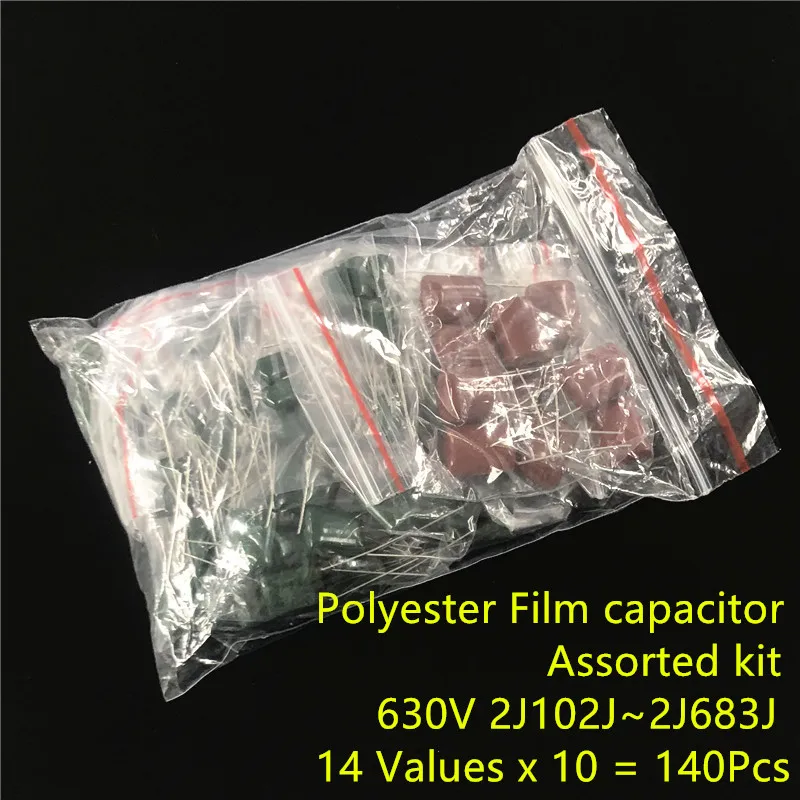 630V Mylar Film Capacitor assorted Kit 2J102J~2J683J 1nF~68nF 14value x ...