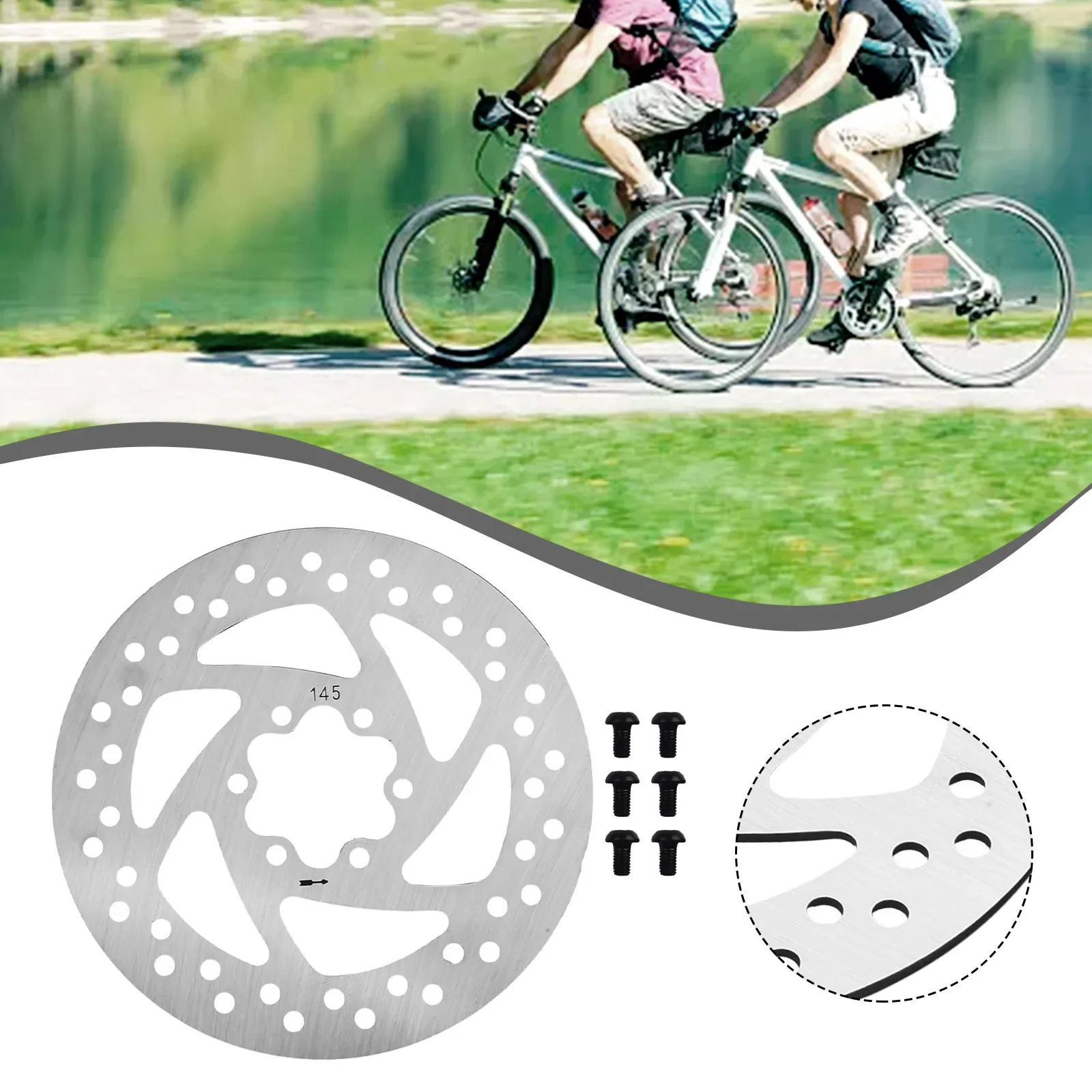 145mm-Disc-Brake-Rotor-For-VSETT-10-Electric-Scooter-MTB-Bicycle-Disk ...