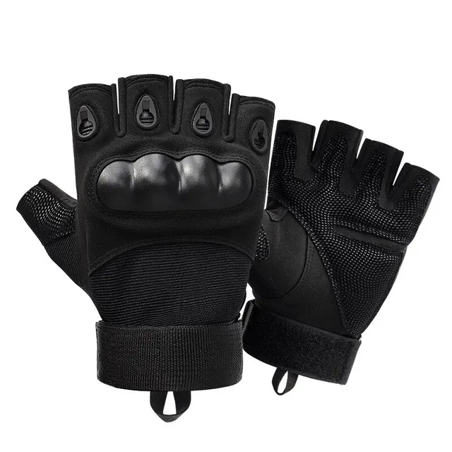 Tactical Hard Knuckle Half Finger Gloves Men Army Military Combat ...