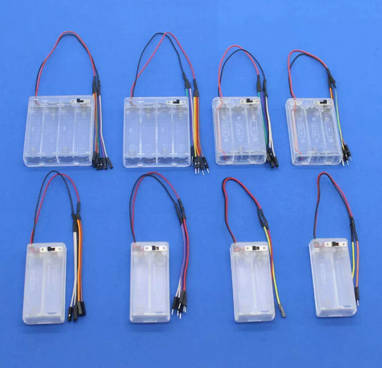 12sizes Transparent Battery Box 2pcs 3pcs 4pcs AA Batteries with Switch ...