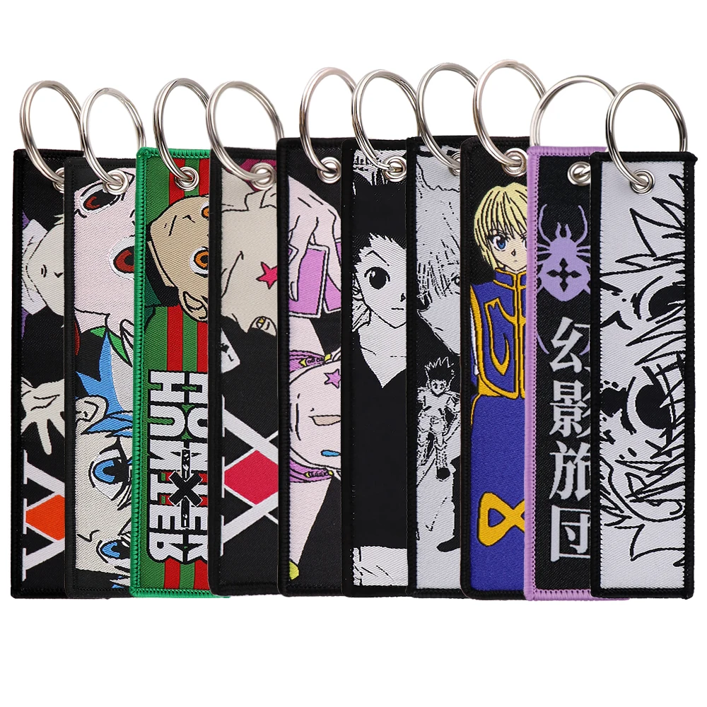 FI137-Anime-Key-Tag-Keychains-For-Driver-Key-Chain-Men-s-Weaving-Mark ...
