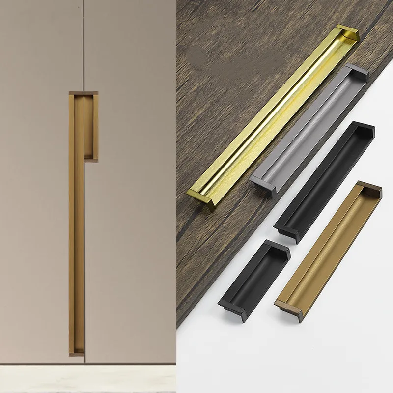 Extended-Wardrobe-Door-Concealed-Handle-Cabinet-Drawer-Handle-Embedded ...