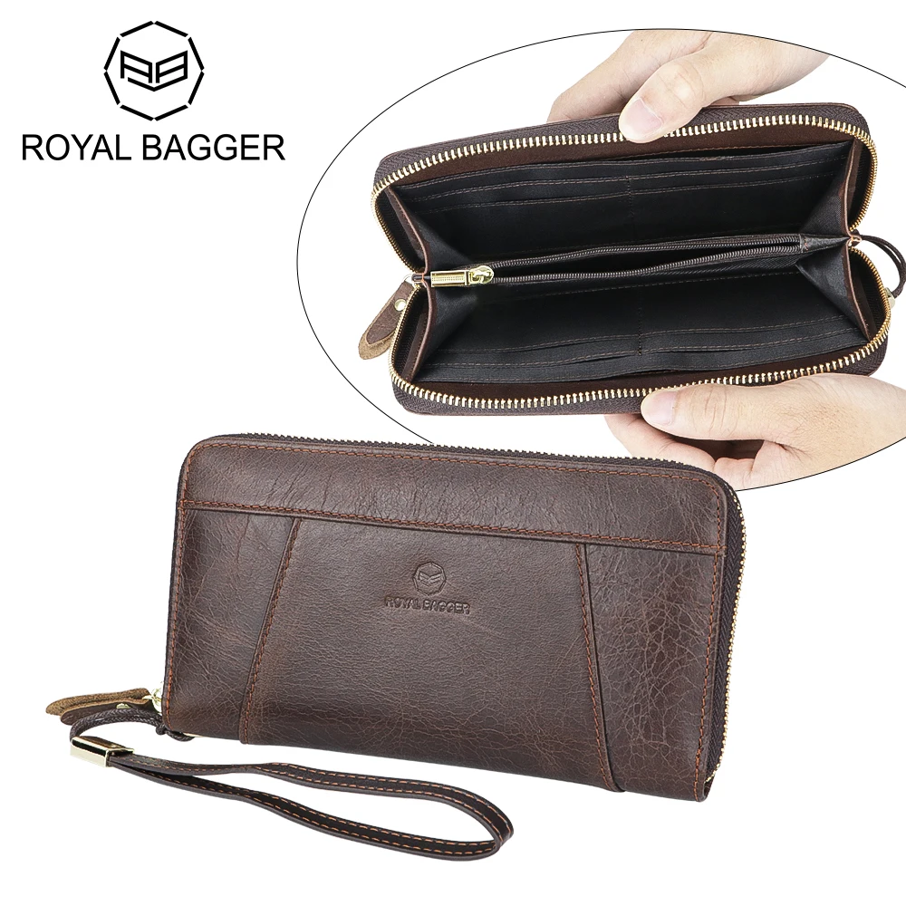 Royal-Bagger-Vintage-Long-Wallet-for-Men-Genuine-Leather-Portable ...