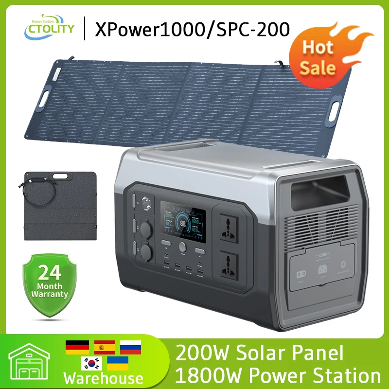1800w-Portable-Power-Station-with-200w-Solar-Panel-220V-Pure-Sinve-Wave ...
