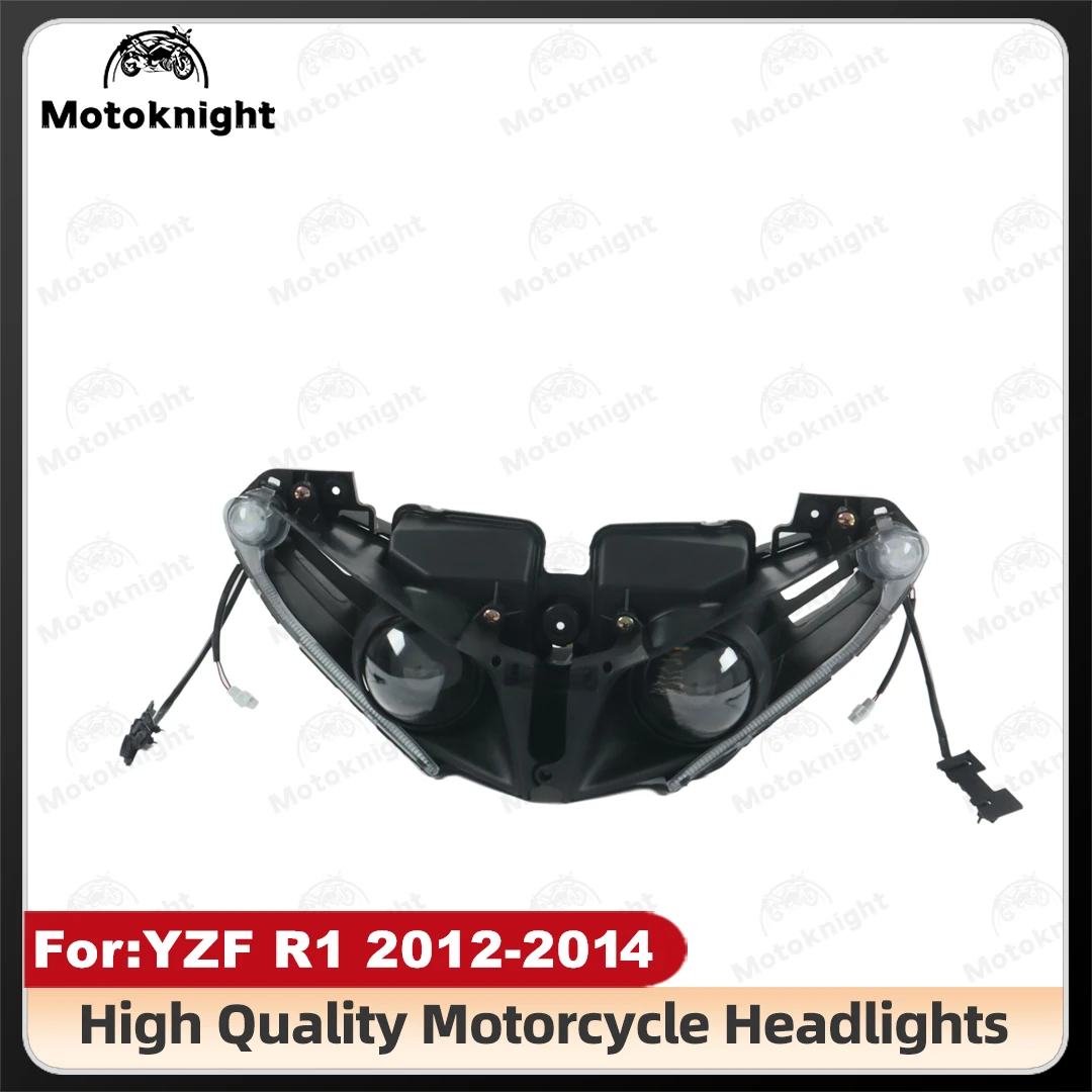 Motorcycle Front Headlamp Headlight Assembly LED Fit For Yamaha YZF R1 ...