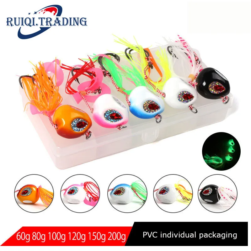 5pcs-Fast-Sinking-sea-Fishing-Jigging-Lure-BKK-Double-Hook-luminesce ...