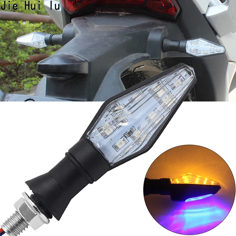 Universal-Motocicleta-Turn-Signal-Light-Amarelo-e-Cor-Azul-12V-Turning ...