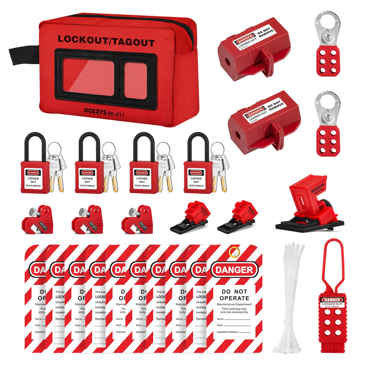 Personal-Electrical-Lockout-Tagout-Kit-with-27-Pack-Insulation-Safety ...